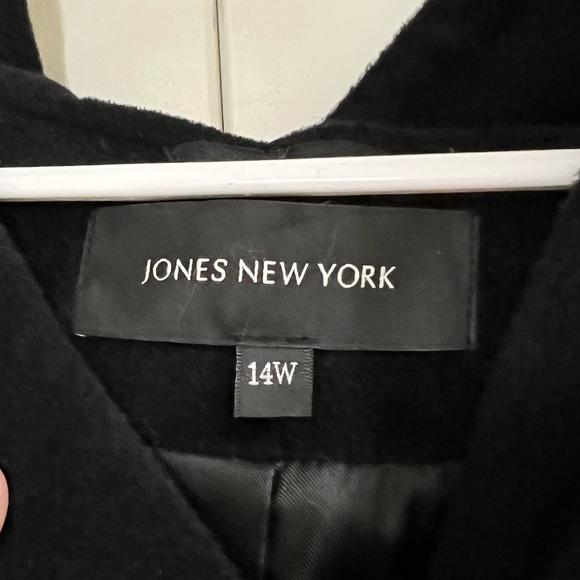 Jones New York | Jackets & Coats | Jones New York Black Button Coat ...
